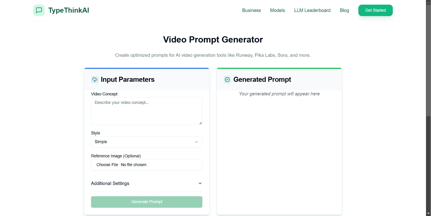 Free AI Video Prompt Generator - Create Perfect Video Prompts ...